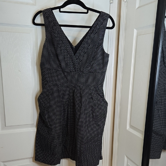 Corey P | Dresses | Chic Black And White Polka Dot Mini Dress | Poshmark